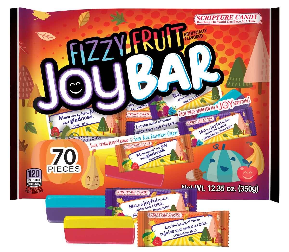 Harvest Fizzy Fruit Joy Bars, 70 Count – Scripture Candy