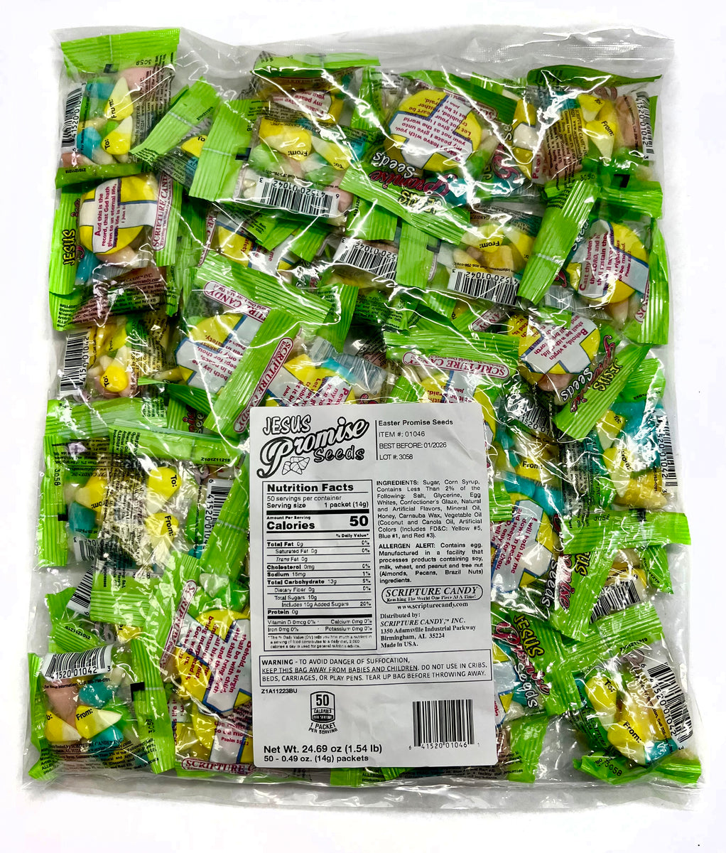 Jesus Easter Pastel Colored Candy Corn Promise Seeds, 45 Count ...
