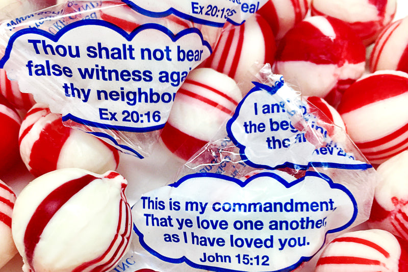 Old-Fashioned Hard Peppermint Candy 6 Ounce Bag, 28 Pieces – Scripture ...