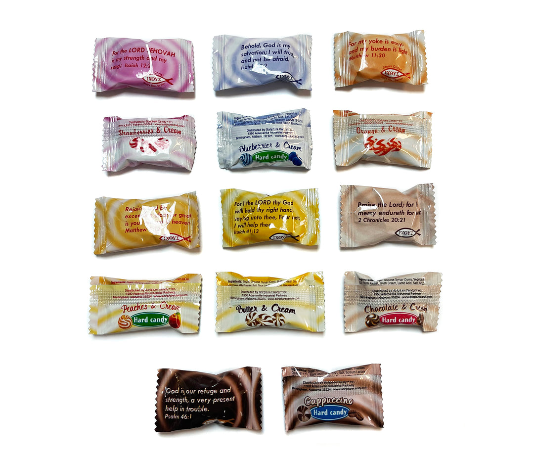 Assorted Cream Flavor Hard Candy, 30 Pieces – Scripture Candy
