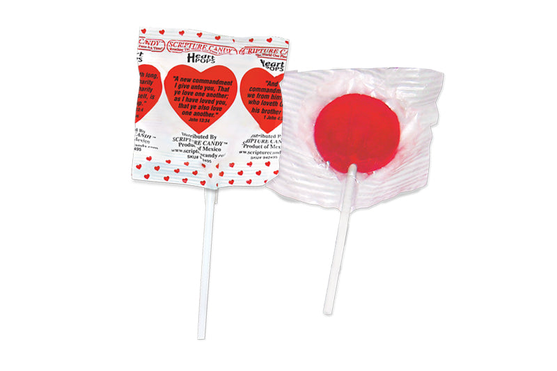 Cherry Flavored Valentine's Day Pops with Inspiration Bible Verses, 50 ...